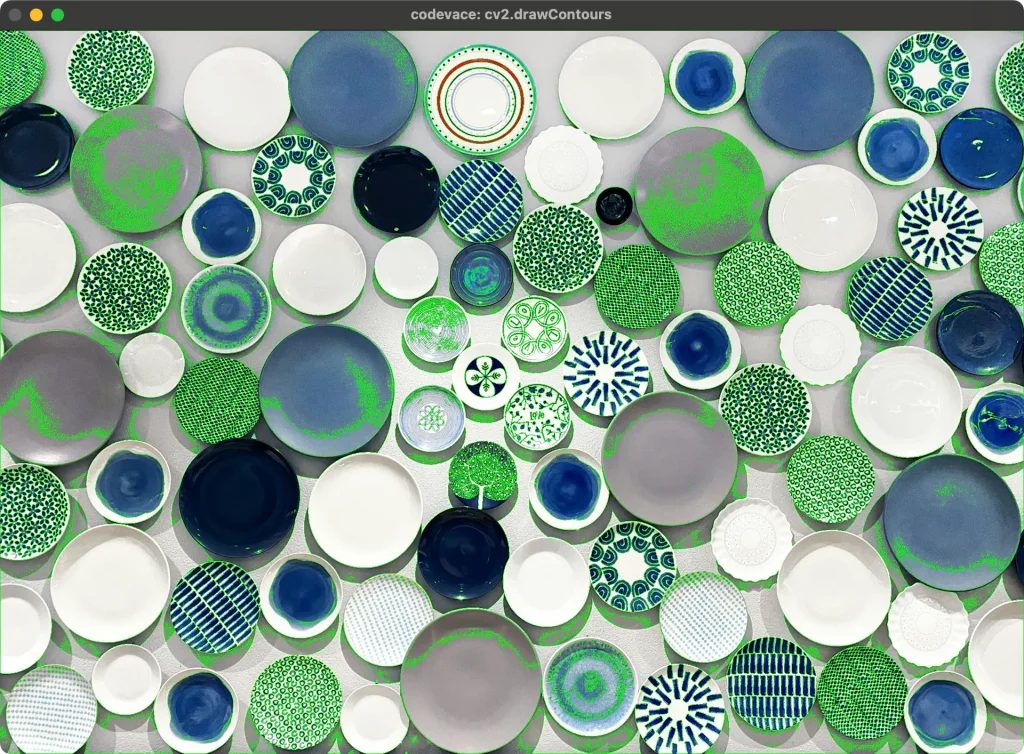 【Python・OpenCV】輪郭を描画する(cv2.drawContours) - codevace